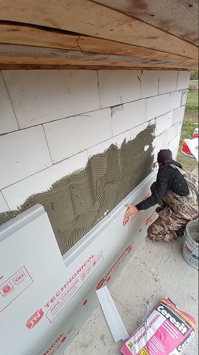 утепление фасада техноплексом - YouTube