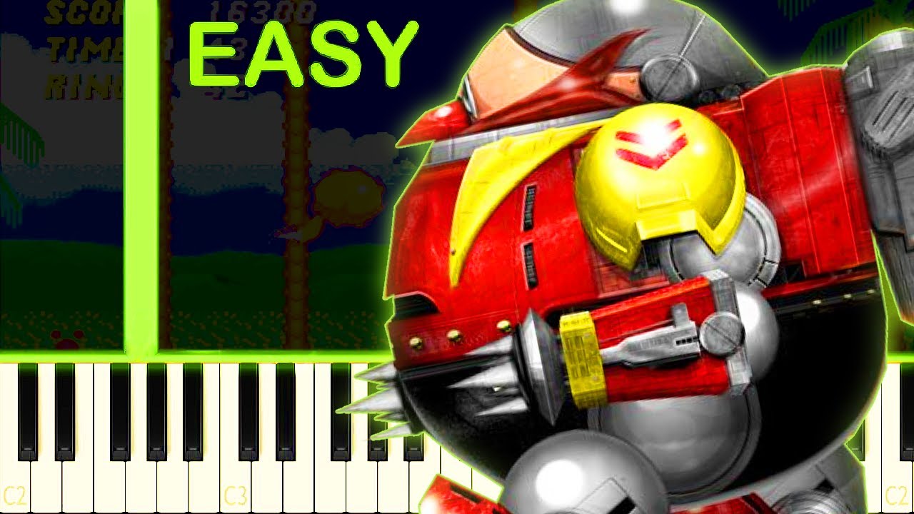 BOSS THEME | SONIC THE HEDGEHOG 2 - EASY Piano Tutorial - YouTube