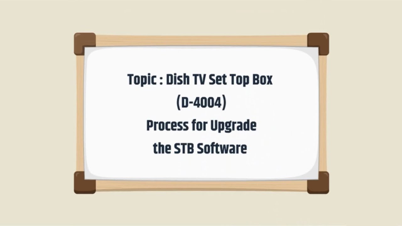 Dish TV Set Top Box (D-4004) | Set Top Box Software Upgrade - YouTube
