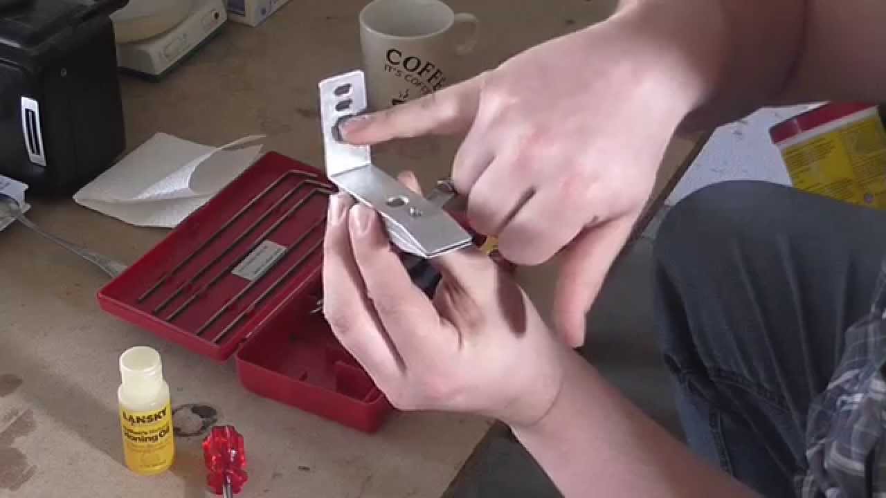 Messer schleifen mit dem Lansky Schleifset - YouTube