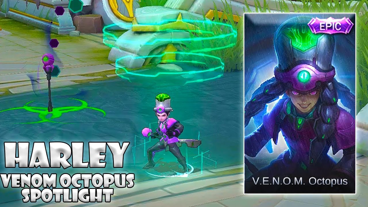 Harley | V.E.N.O.M. Octopus Skin Spotlight | Mobile Legends:Bang Bang ...