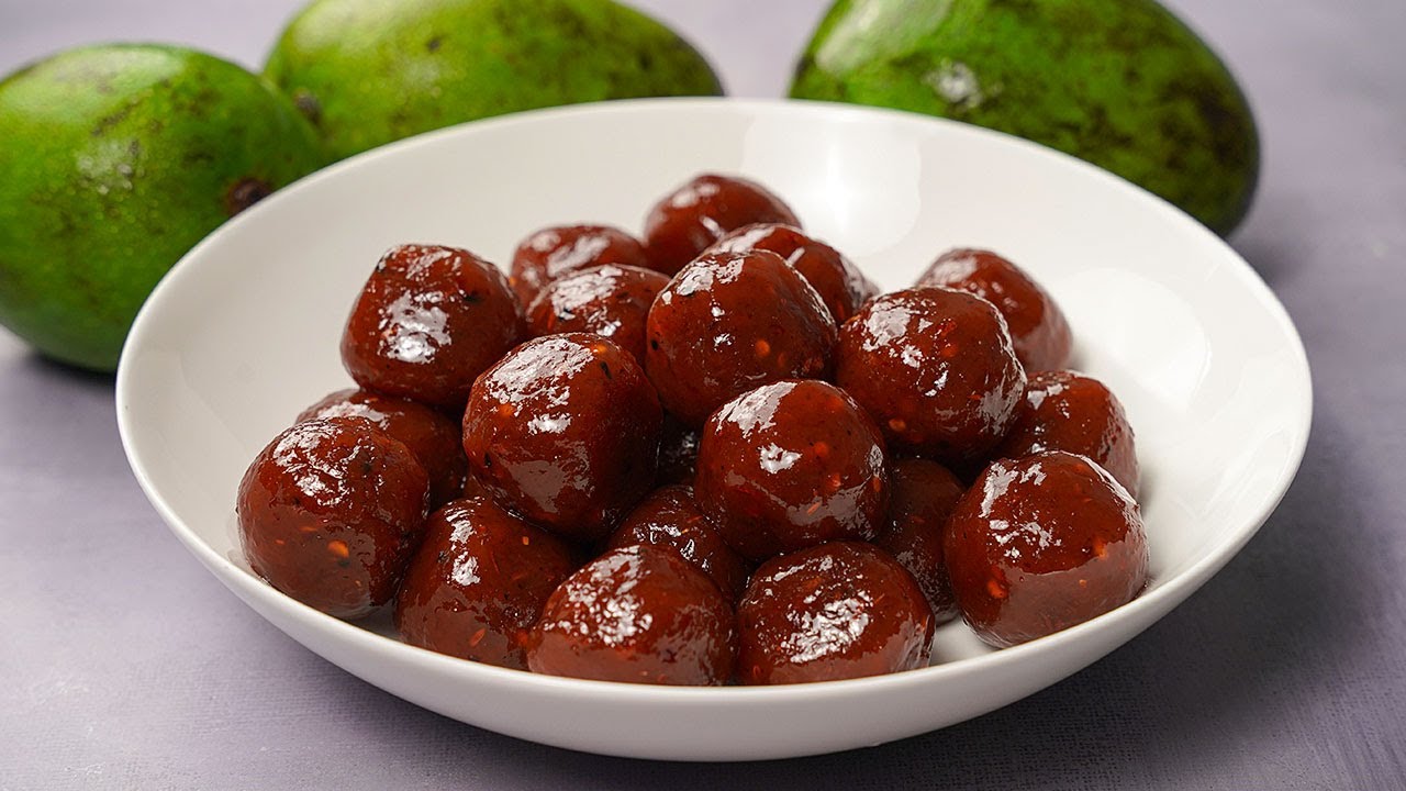 Mango Sweet Ball Recipe | Sour and Spicy Mango Pickle Recipe | Yummy ...