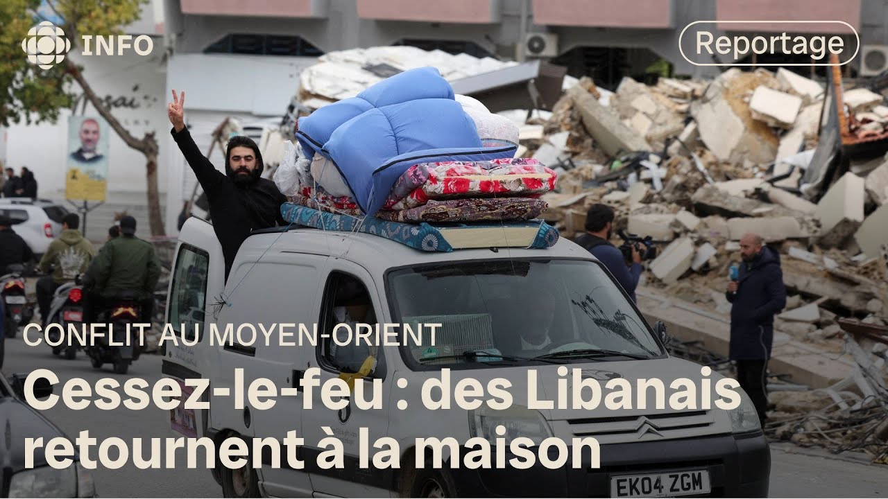 Premier jour de la trêve avec Israël : des milliers de Libanais sur la ...