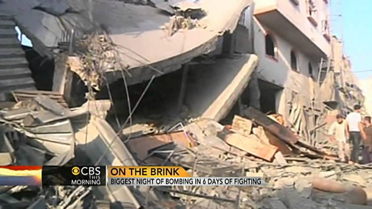 Biggest night of bombing in Israeli, Gaza attacks - YouTube