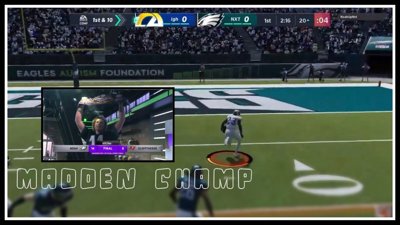 PLAYING A MADDEN CHAMPION 🏆 MADDEN 21 ULTIMATE TEAM GAMEPLAY - YouTube