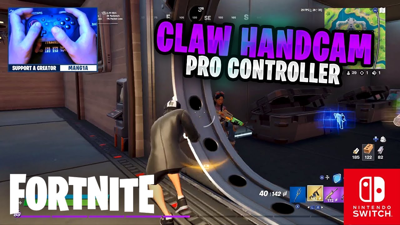 CLAW HANDCAM - Fortnite on the Nintendo Switch Pro Controller #82 - YouTube