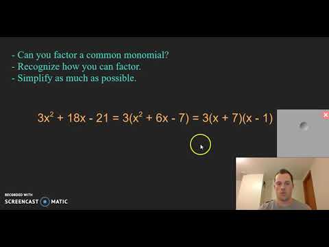 Two Step Factoring - YouTube
