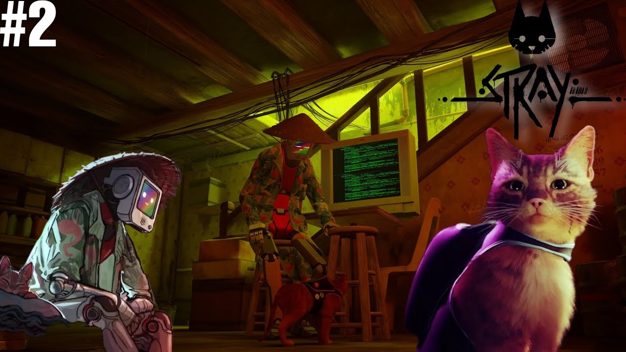 Stray #2 | Meet To Samurai Robot And Momo | B-12 Robot Hack The Doors ...