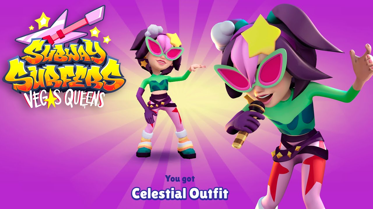 SUBWAY SURFERS VEGAS QUEENS 2024 : UNLOCKING JIYEONG CELESTIAL OUTFIT ...