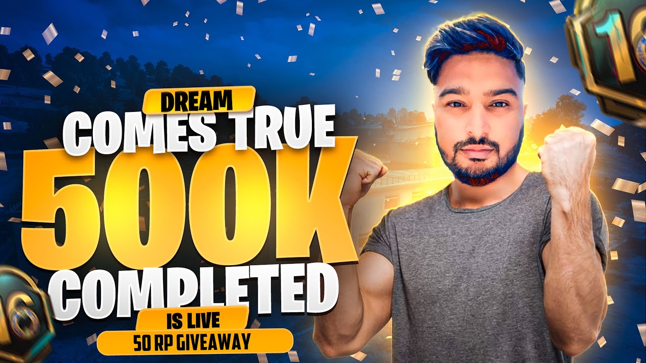 LETS CELEBRATE 500K DONE - 50 RP GIVEWAYS - PUBG MOBILE ! - YouTube