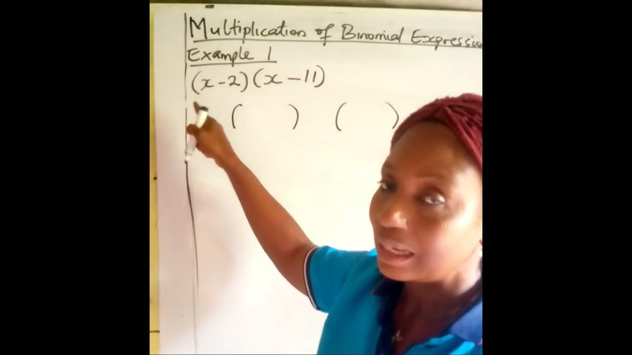Multiplication of Binomial Expressions - YouTube