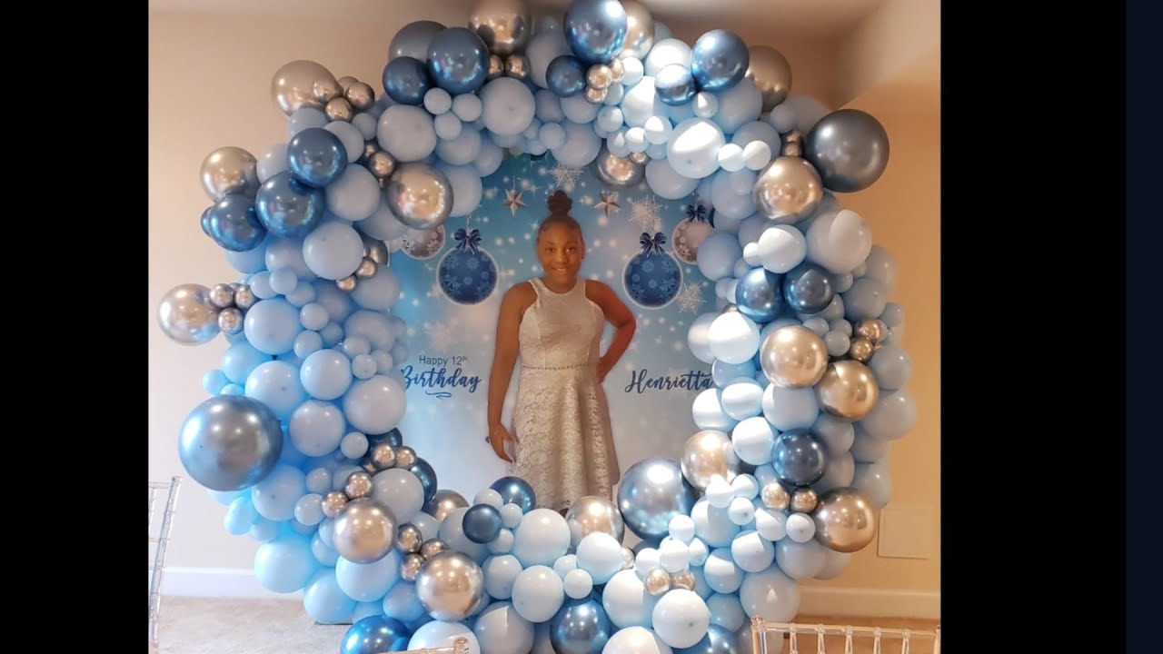 Round Balloon Arch tutorial | How to | Balloon Garland - YouTube