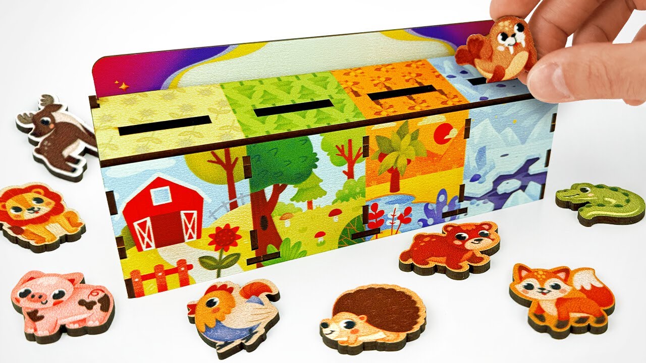 Learn Where Animals Live! 🐻 Fun Sorting Game for Toddlers - YouTube