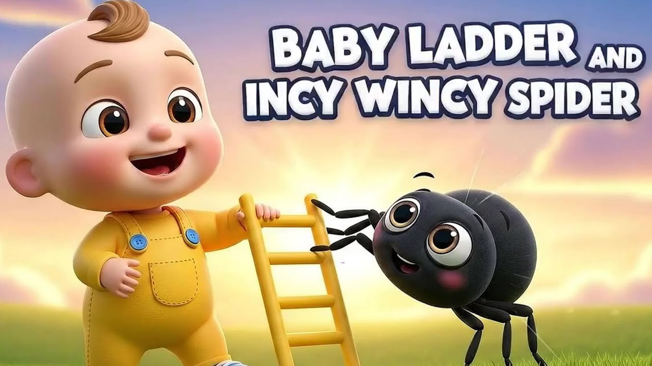 TOON BABY LADDER AND INCY WINCY SPIDER Learning Song | FUN NURSERY ...