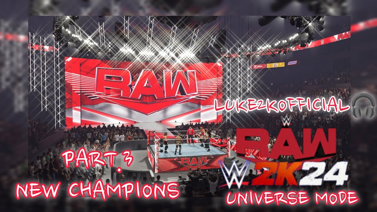 WWE2K24 RAW 🔴 PART 3-RAW TAG TEAM CHAMPIONSHIPS-CHASE U Vs HIGH FLYERS #NEW #UNIVERSEMODE # ...