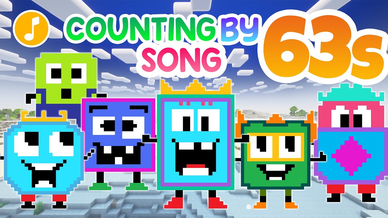 Counting by 63s Song | Skip Counting by 63s | Minecraft Numberblocks ...