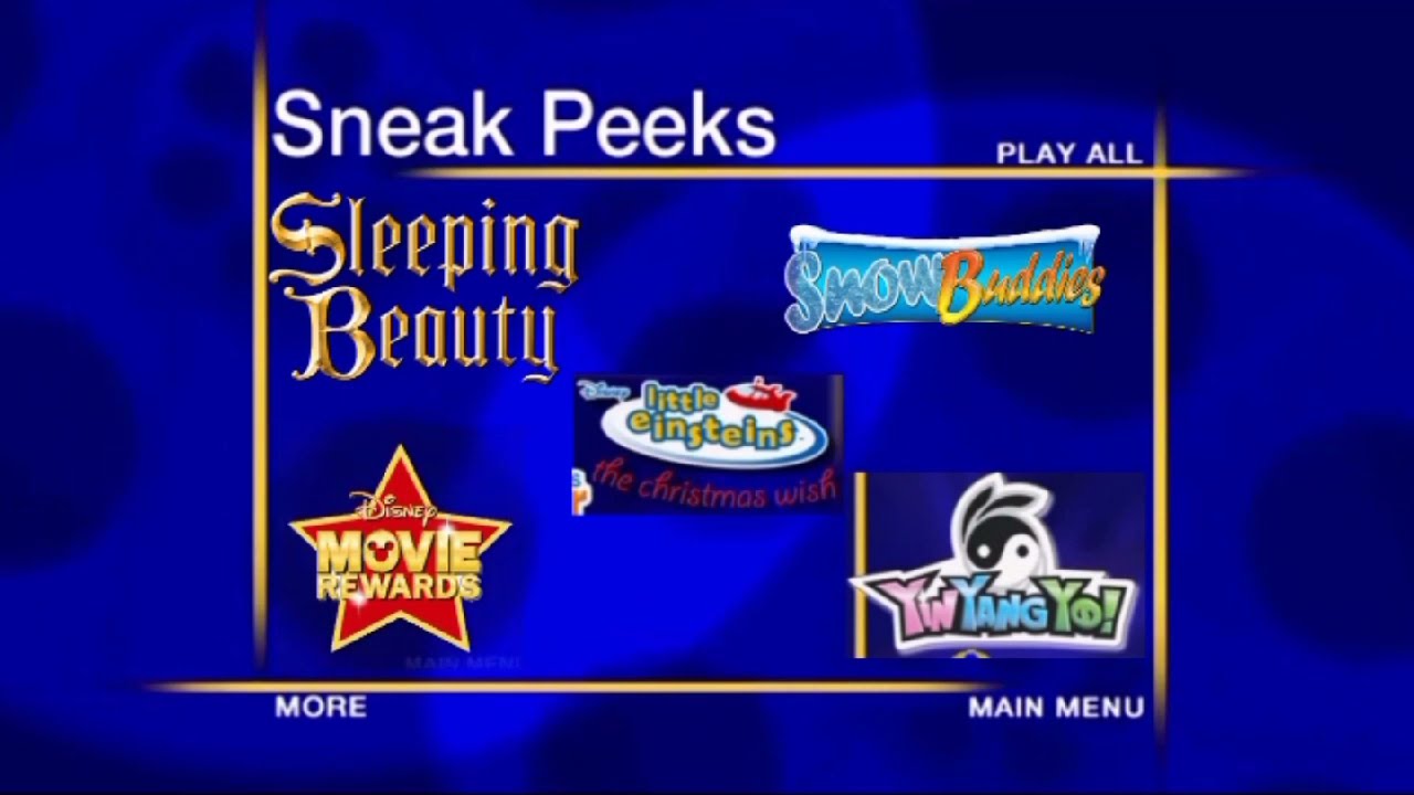 My Fanmade Sneak Peeks Menu #1 - YouTube