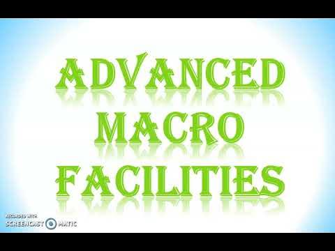 macro | advanced macro facilities | explained with examples - YouTube
