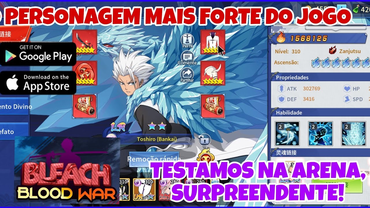TOSHIRO BANKAI LR-"O REI" DO JOGO!TESTAMOS ELE NA ARENA E VIMOS UM ...