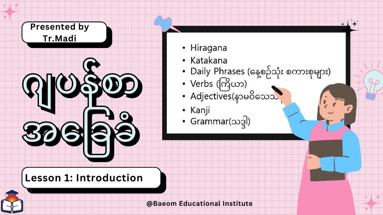 Japanese Language Lesson 1: Introduction - YouTube