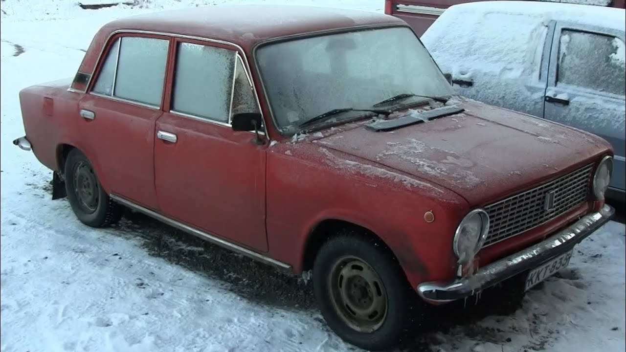 Lada 2101 1.7 Cold start -14°C - Finland - YouTube