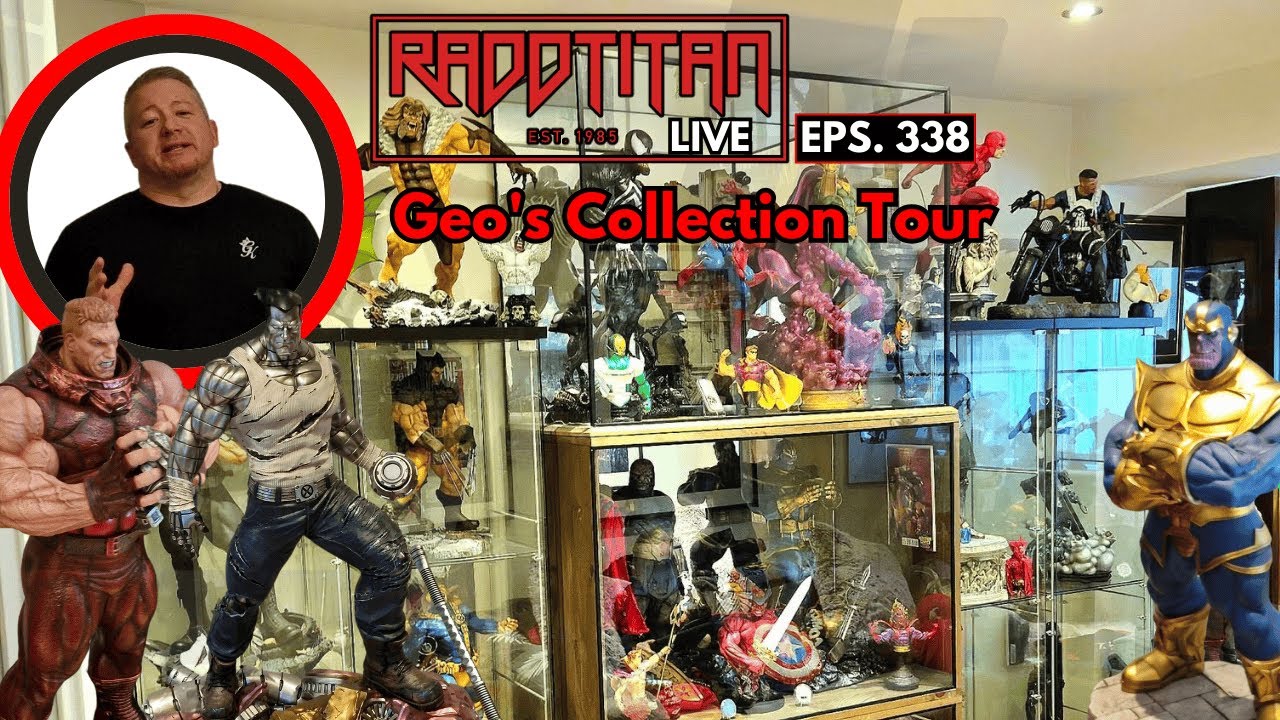 Geo’s Long awaited Mancave Tour – EPIC Statue Collection - YouTube