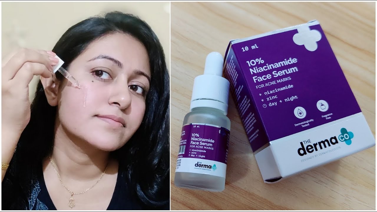 Derma Co.10% Niacinamide Serum Demo & Review | How To Use Niacinamide ...