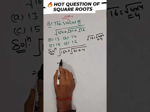 MCQ QUESTION OF SQUARE ROOT #seriestricks #mathematicstricks #education #mathtips #mathtricks ...