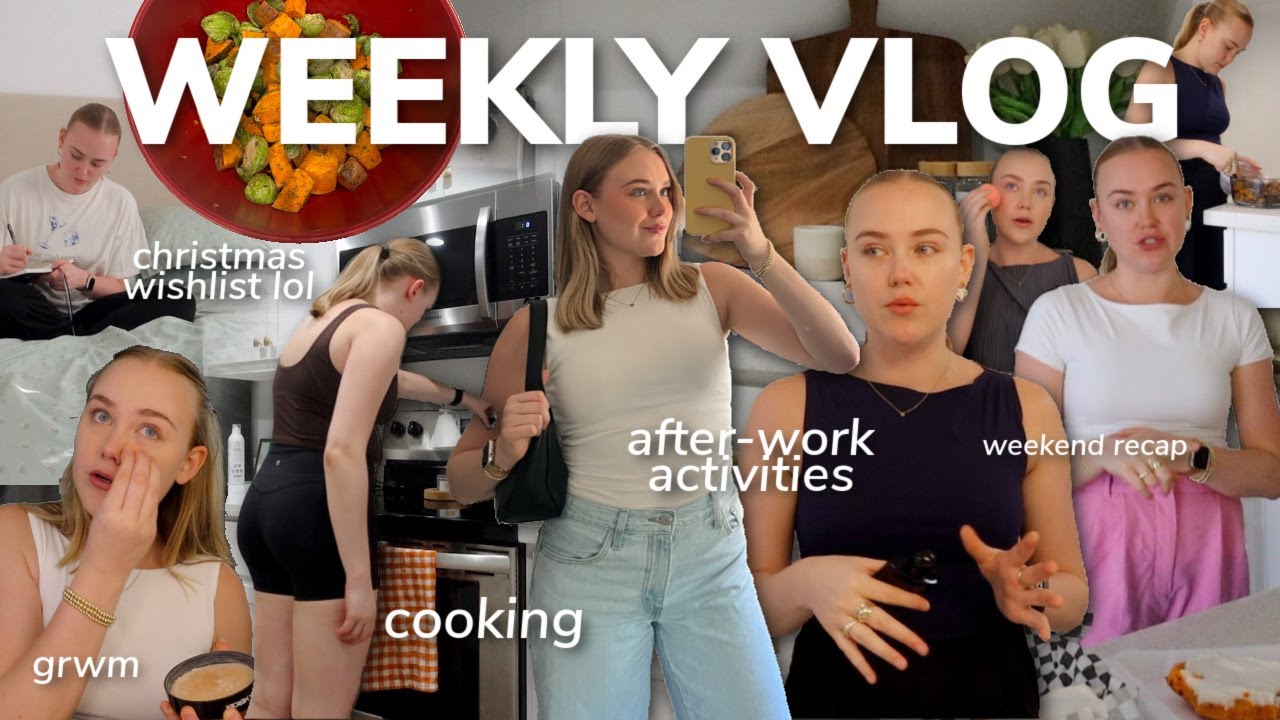 WORK WEEK IN MY LIFE: after work activities, grwm, weekend recap ...