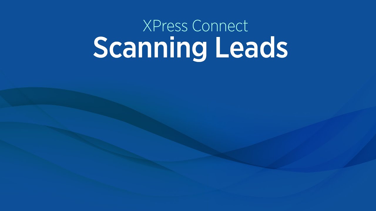XPress Connect Scanning Leads - YouTube