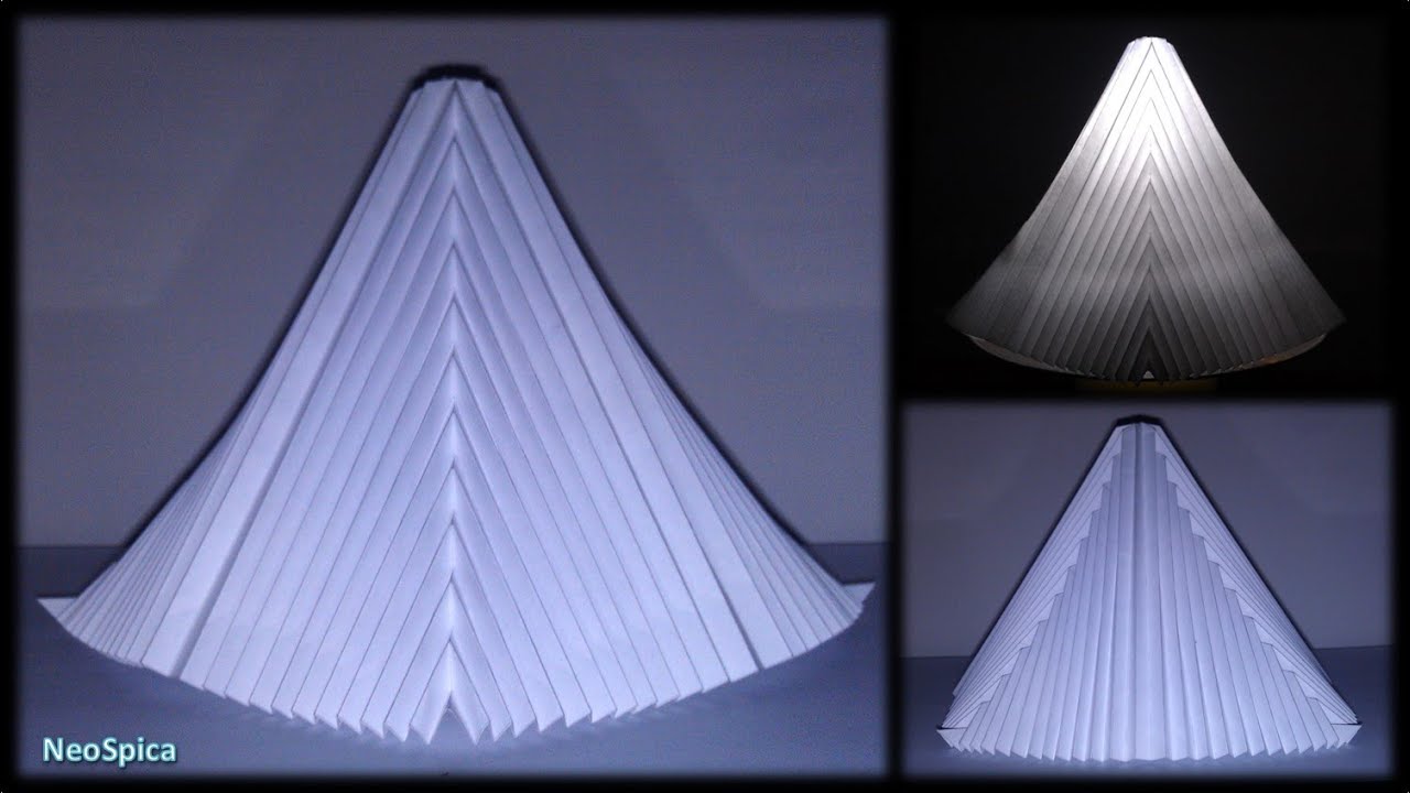 Pyramid Of Paper With V-pleats Symmetrical / Parallel Pleating - YouTube