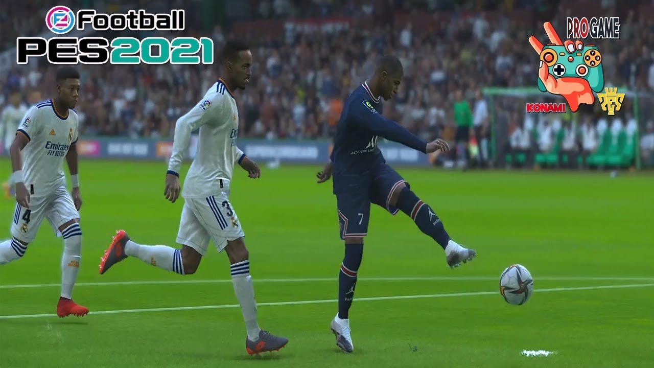 PSG vs Real Madrid | Mbappe Scored A Goal ft Messi, Neymar | PES 2021 ...