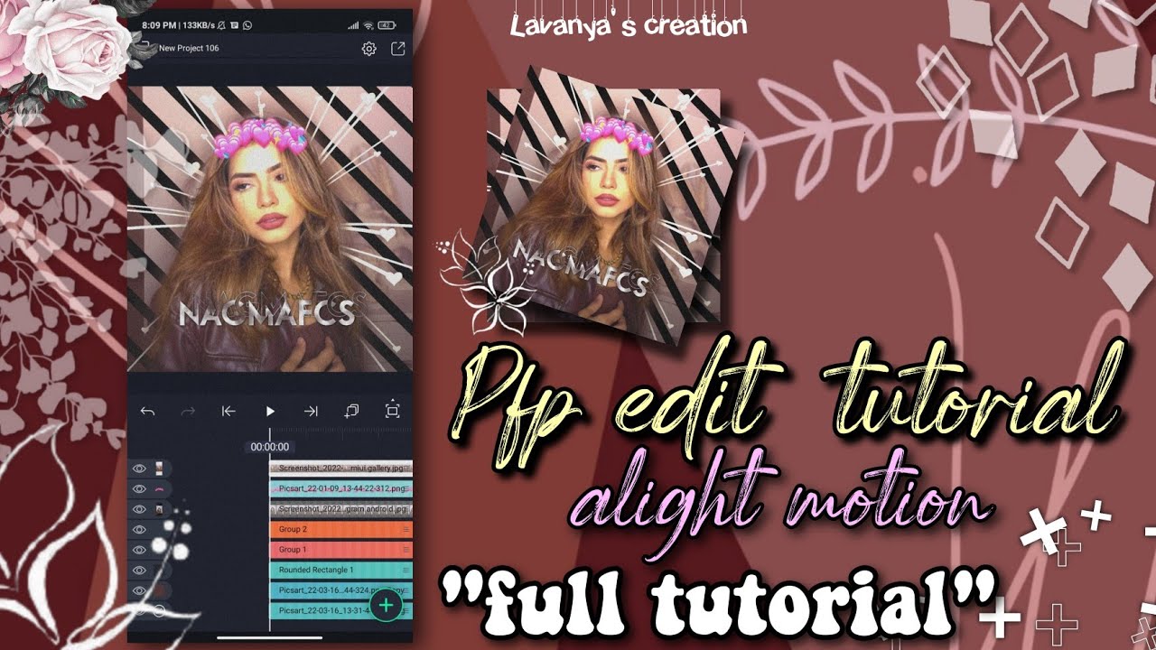 pfp edit tutorial || alight motion || || full tutorial || watch till ...
