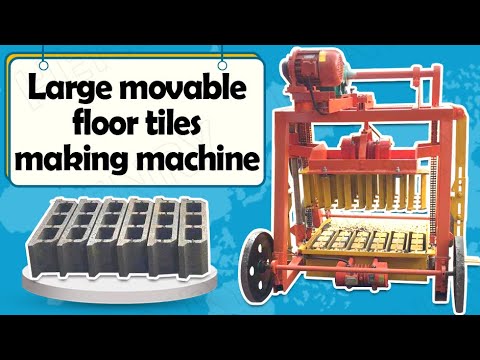 Mobile movable egg layer QMY4-45 block molding machine produces roof ...