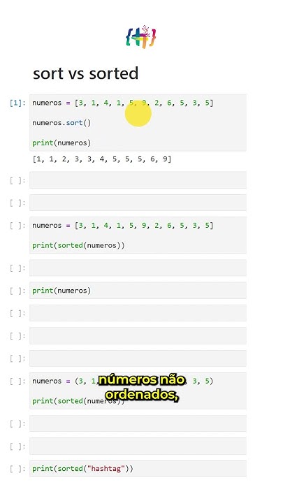 sort vs sorted em Python | #shorts - YouTube