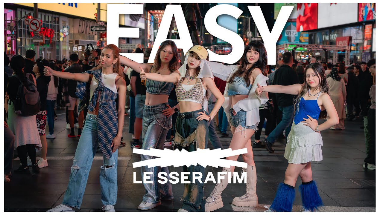 [4K] [ONE TAKE] [KPOP in PUBLIC NYC] LE SSERAFIM (르세라핌) - EASY| DANCE COVER by Echo Dance Crew ...
