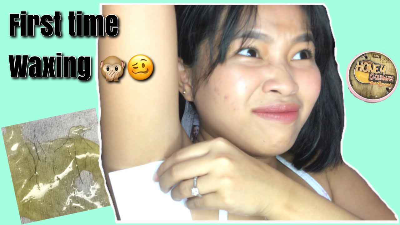 How to use cold wax using Esme honey cold wax | First time 🙊 - YouTube