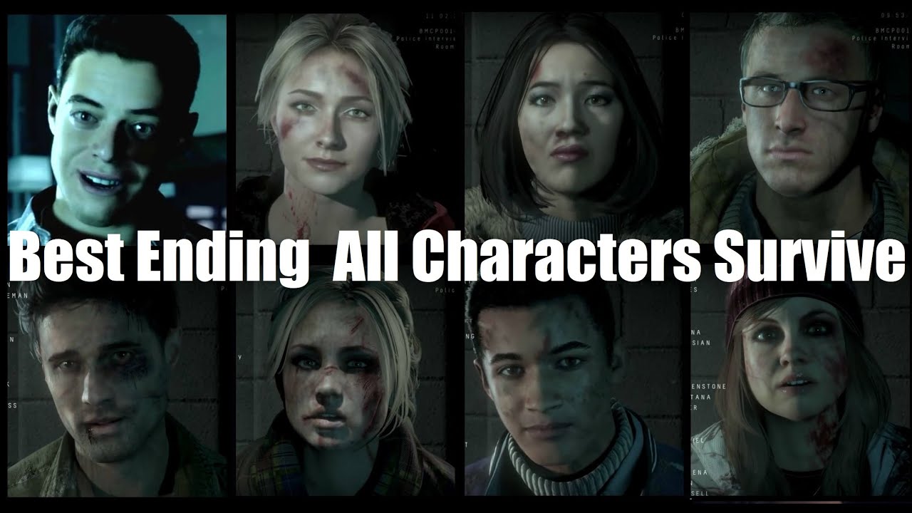 Until Dawn Best Ending All Characters Youtube