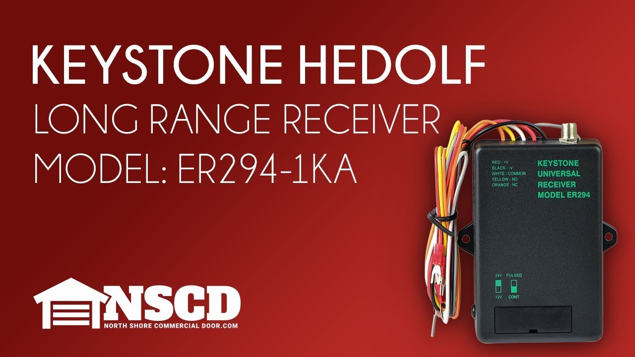 Heddolf ER294-1KA Long Range Gate and Garage Door Receiver - YouTube