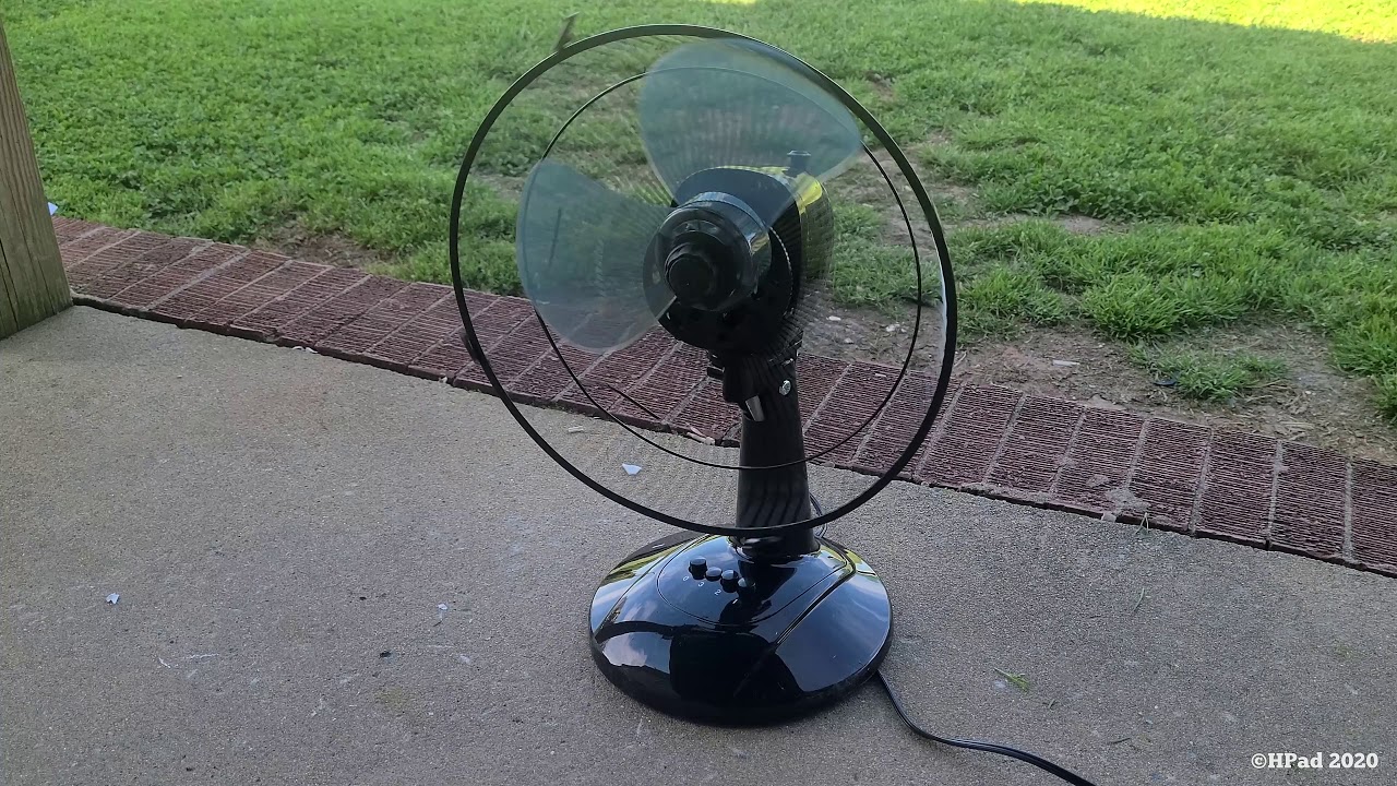 Black Mainstays Desk Fan Destruction - YouTube