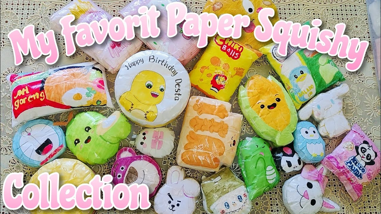 MY FAVORIT PAPER SQUISHY COLLECTION - YouTube