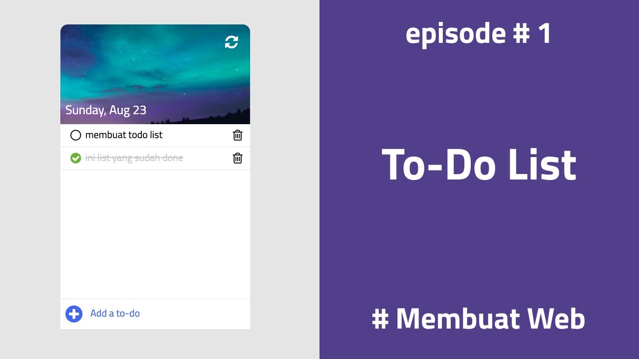 Membuat Website To-Do List (Part 1) - YouTube