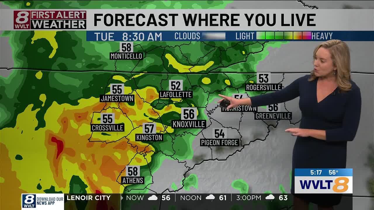 Meteorologist Sydney Sullivan has a look at the rain timing and impacts ...
