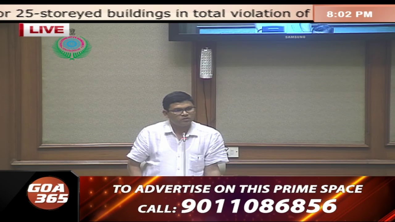 GOA ASSEMBLY LIVE 8th August 2019 Part 3 - YouTube