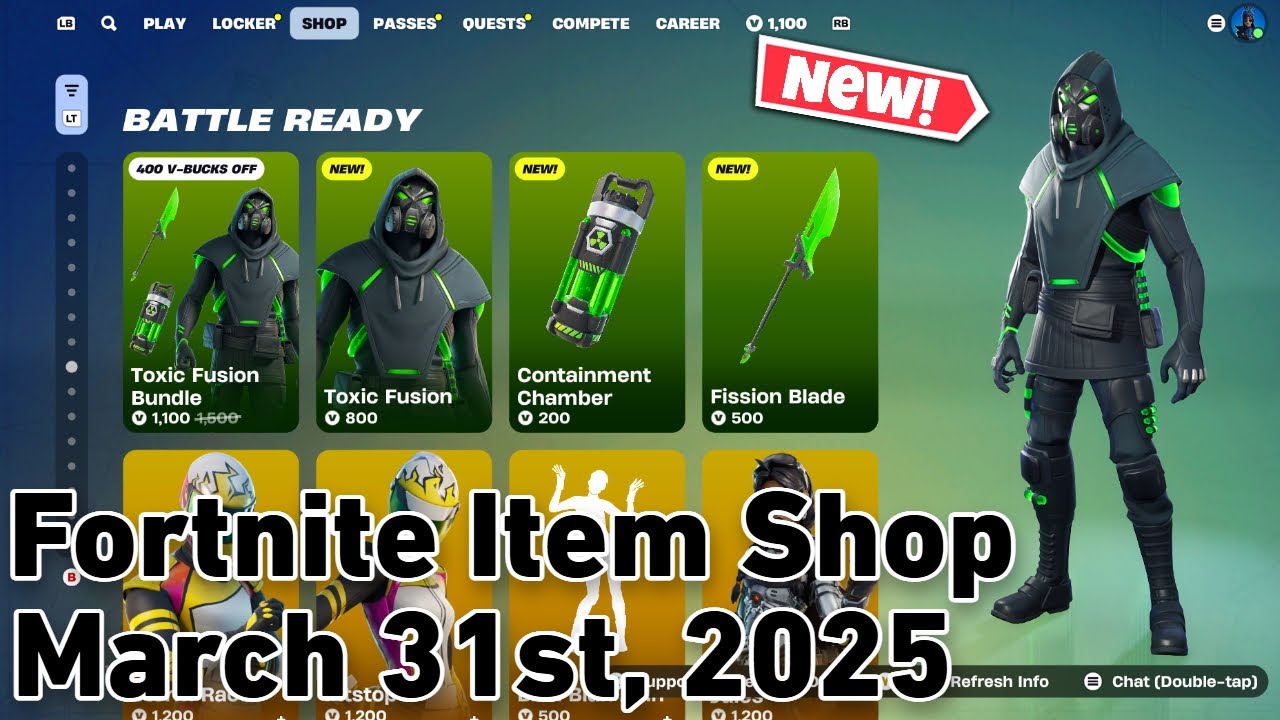 *NEW* TOXIC FUSION SKIN & *NEW* KICKS! Fortnite Item Shop - YouTube