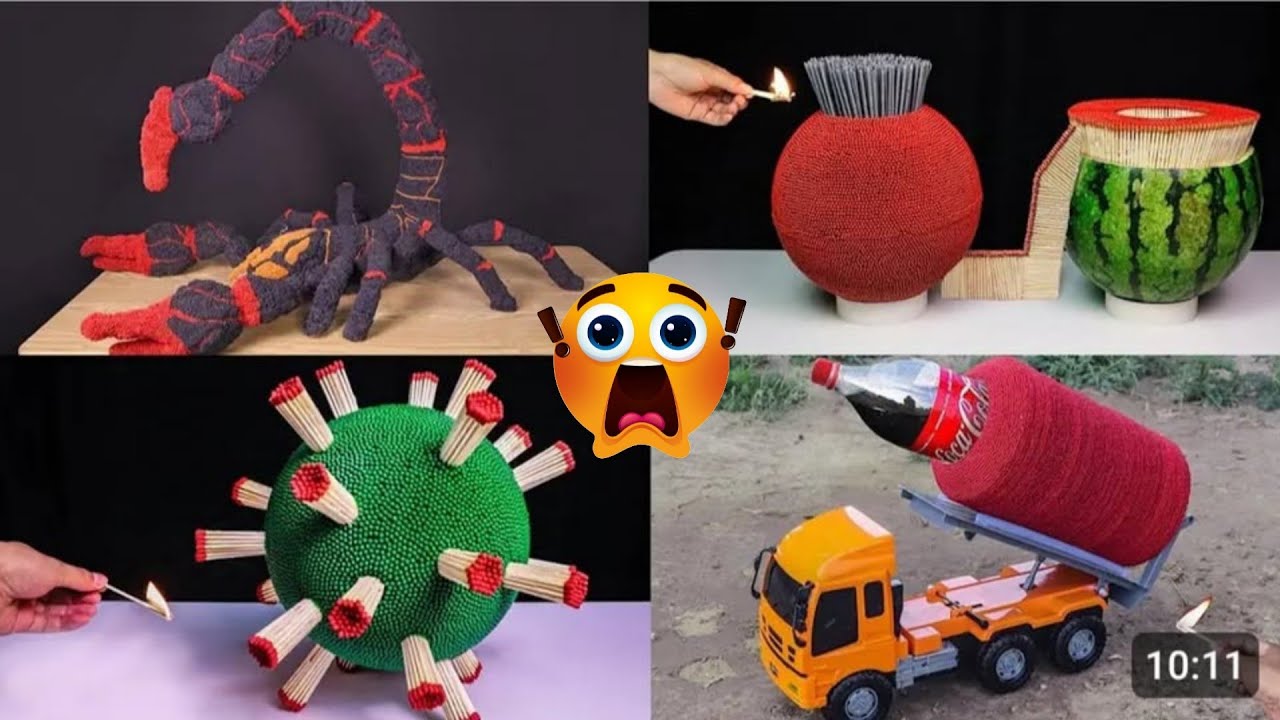 CRAZY Experiments with Machis Sticks You Won't Believe! - YouTube