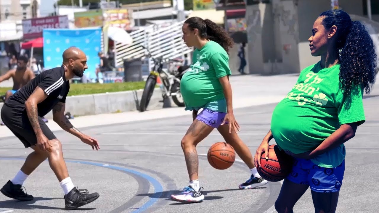 Pregnant Female Hooper EXPOSES Male Hooper 1v1 Basketball. Venice Beach ...
