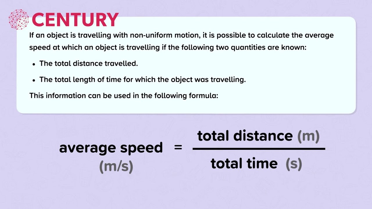 Using v=s/t to Calculate Average Speed I | Physics - YouTube
