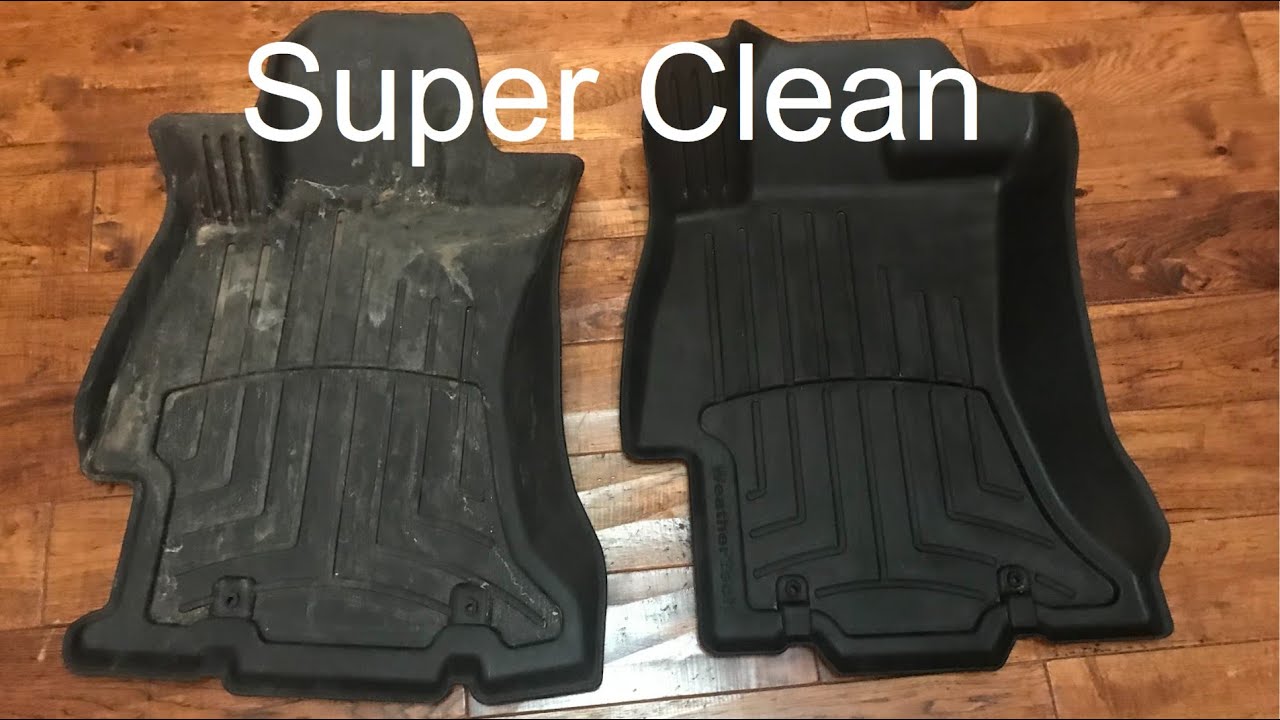 DIY - Super cleaning your cars floor mats - YouTube