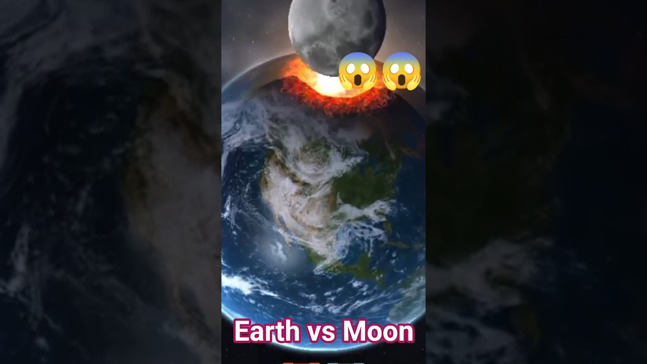 what if moon crashed into earth ? #shorts #space #crashed #solarsystem ...